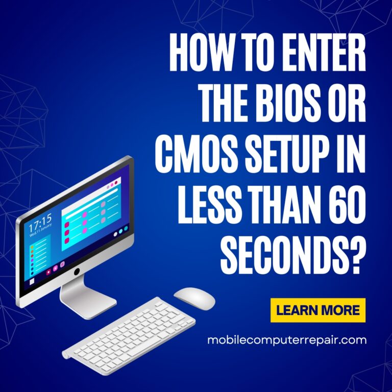 BIOS or CMOS Setup: How to Access it on Your Computer