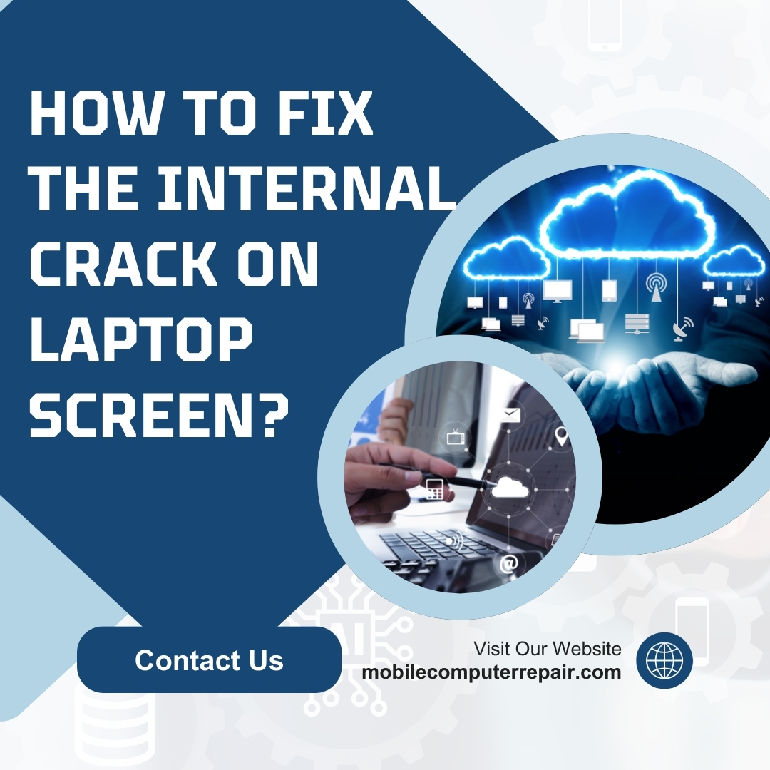 How to fix internal crack on laptop screen?